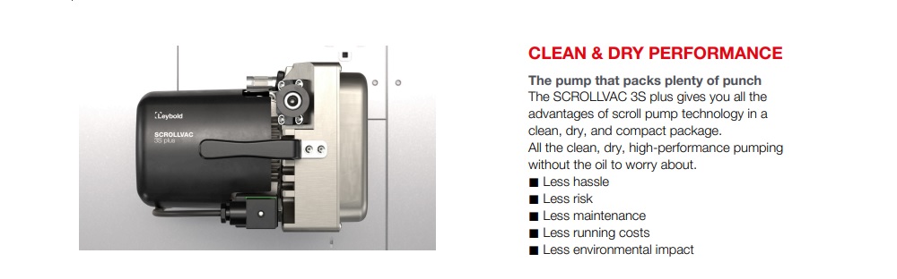 New Leybold Scrollvac 3 Plus Dry Scroll Vacuum Pump, Leybold Scrollvac Dry Scroll Pump ...